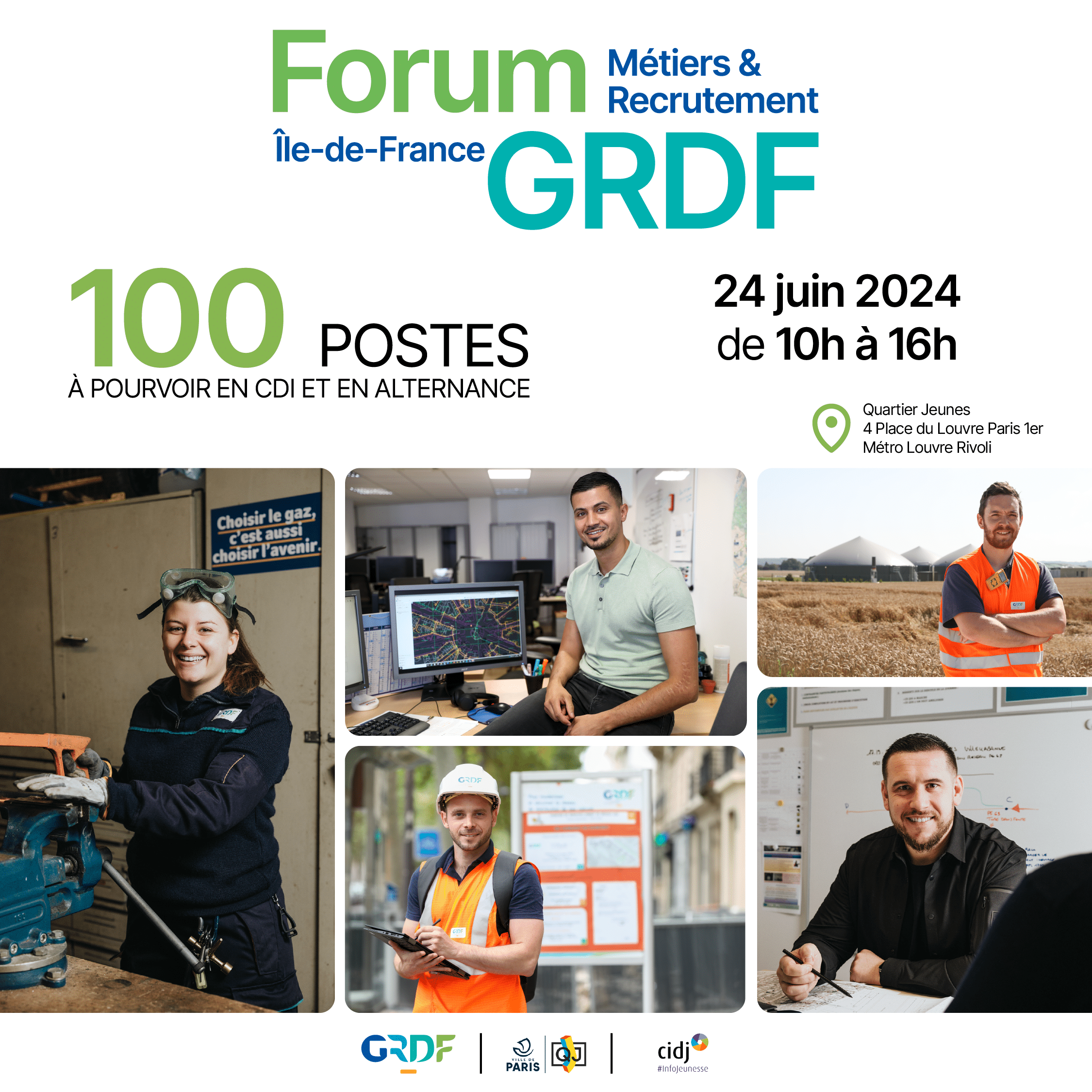 1er Forum Métiers et Recrutement GRDF IDF | La Reconversion des ...
