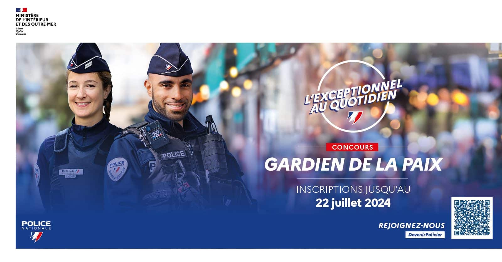 La police nationale recrute de futurs gardiens de la paix